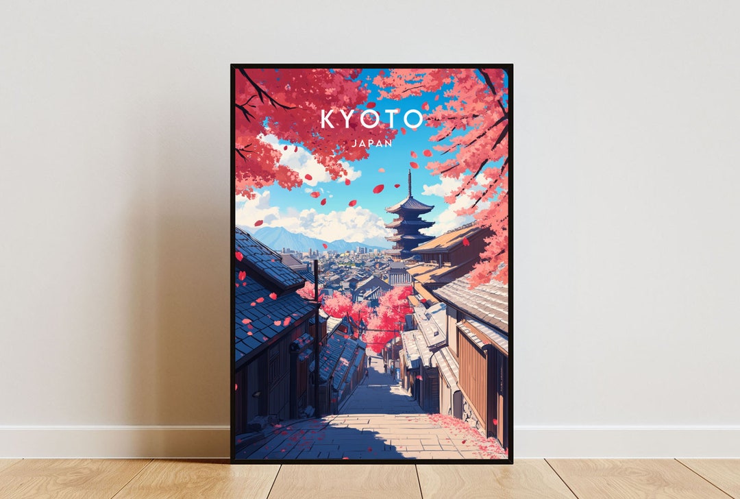 Kyoto Travel Print - Japan, Kyoto Poster, Japan Poster, Travel Wall Art ...
