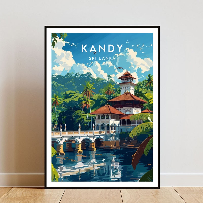Sri Lanka Wall Art Kandy - Etsy UK