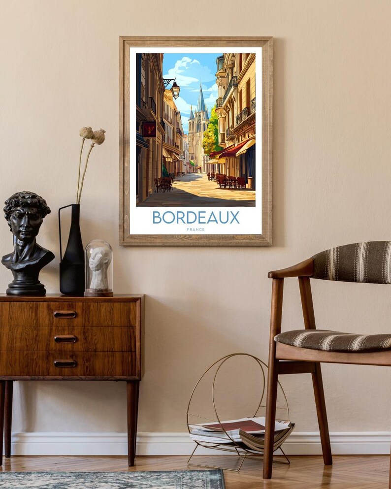 Bordeaux Travel Print - France, Bordeaux Poster, France Poster, Travel ...