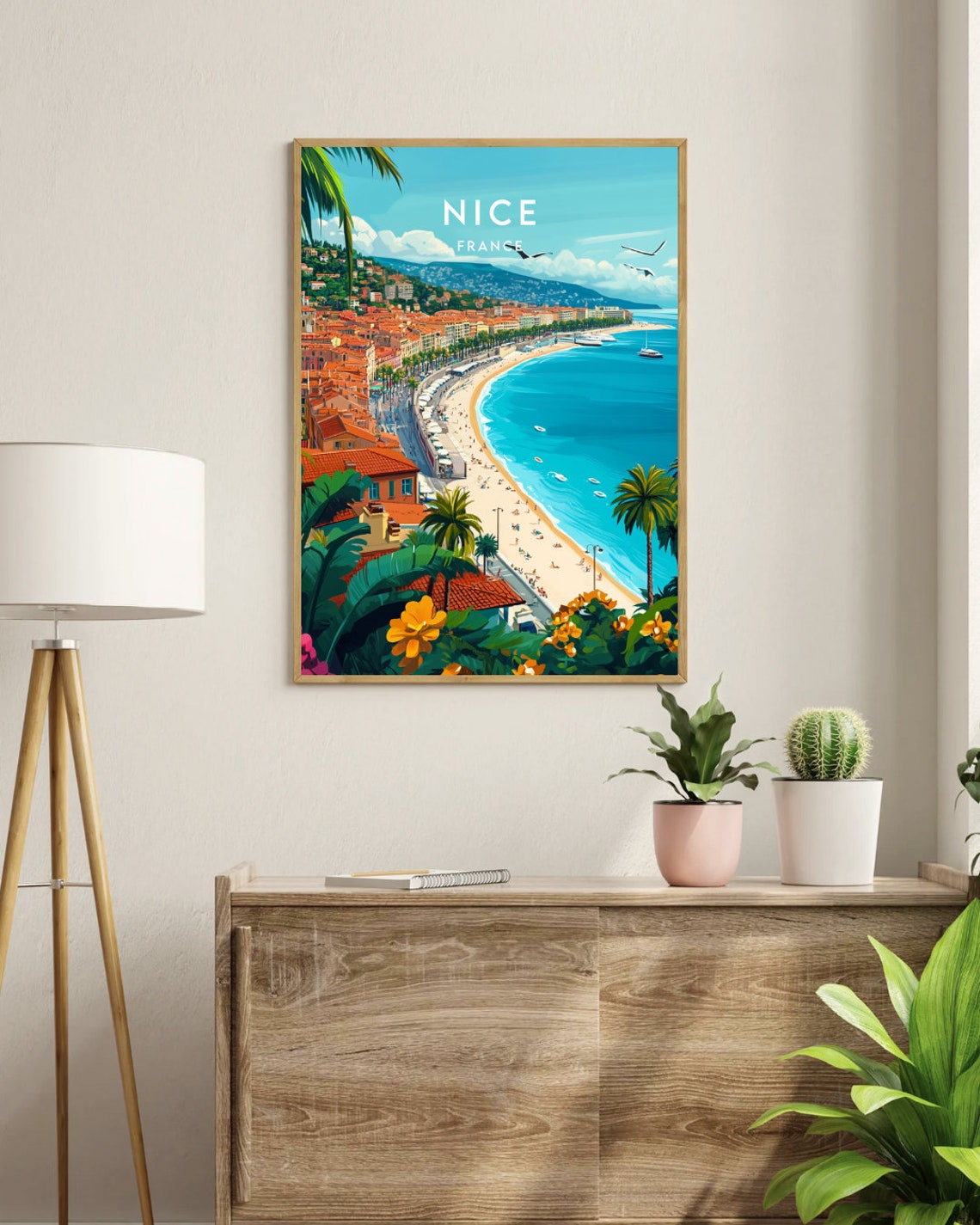 Nice Travel Print - France, Nice Poster, France Poster, Travel Wall Art ...