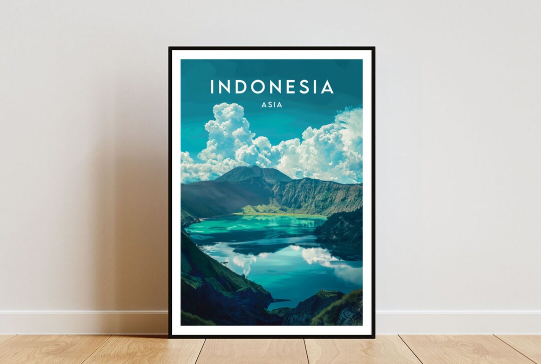 Indonesia Travel Print, Indonesia Poster, Travel Wall Art, Indonesia ...