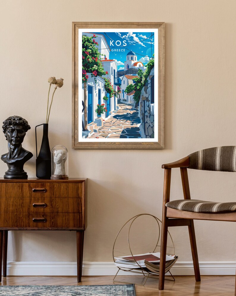 Kos Travel Print - Greece, Kos Poster, Greece Poster, Travel Wall Art ...