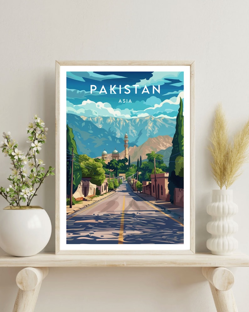 Pakistan Travel Print, Pakistan Poster, Travel Wall Art, Pakistan Print ...