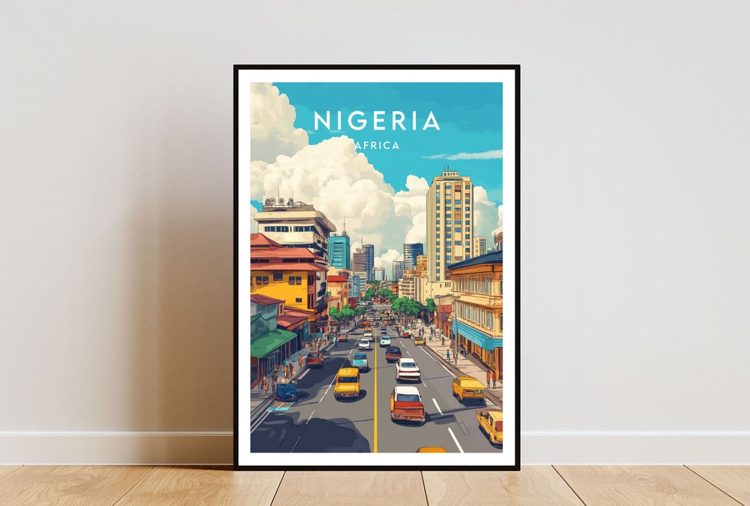 Nigeria Travel Print - Africa, Nigeria Poster, Africa Poster, Travel ...