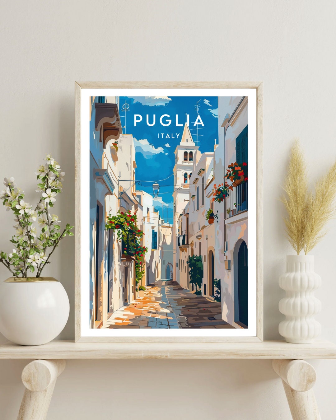 Puglia Travel Print Italy, Puglia Poster, Italy Poster, Travel Wall Art ...
