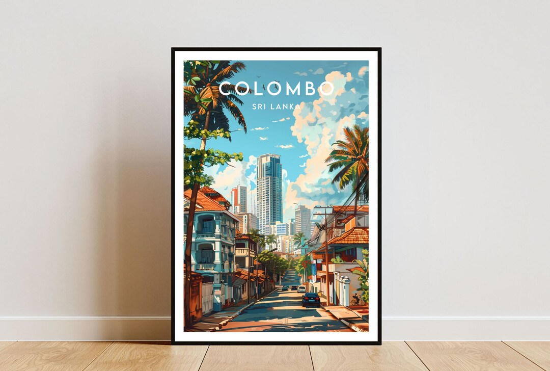 Colombo Travel Print - Sri Lanka, Colombo Poster, Sri Lanka Poster ...