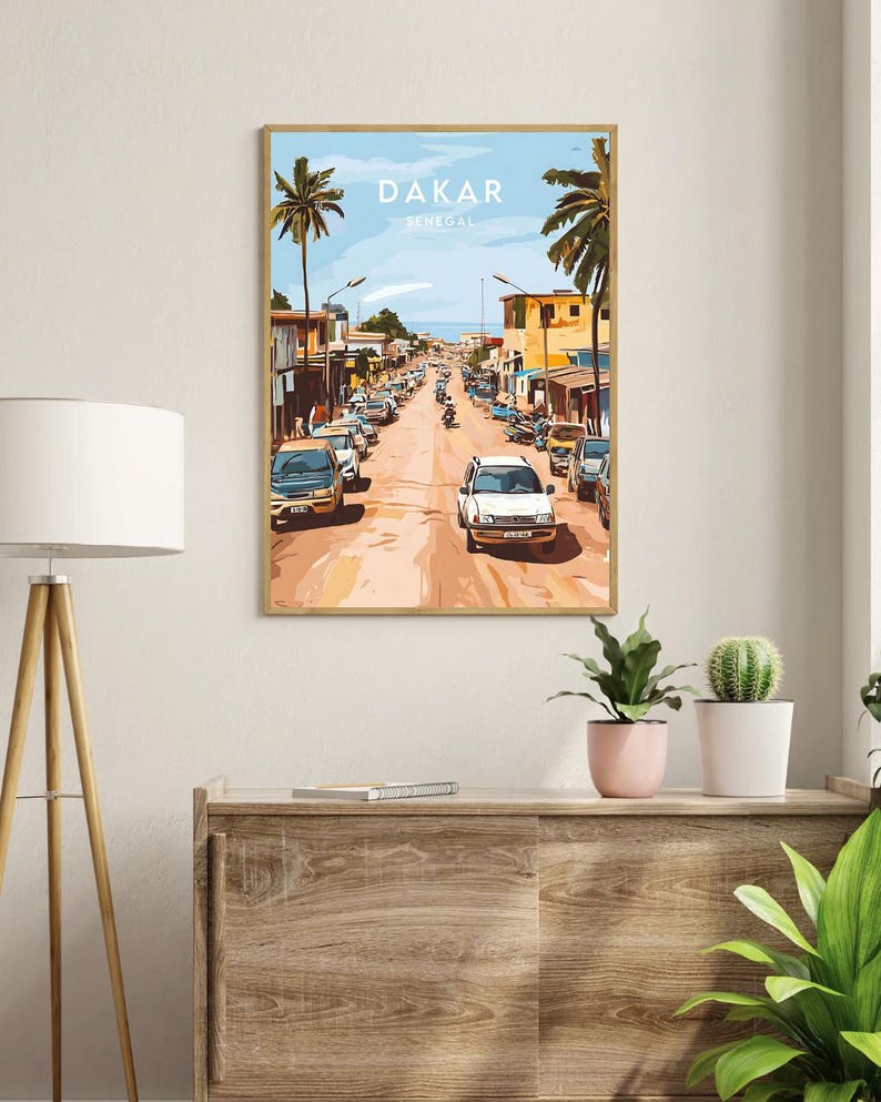 Dakar Travel Print - Senegal, Dakar Poster, Senegal Poster, Travel Wall ...