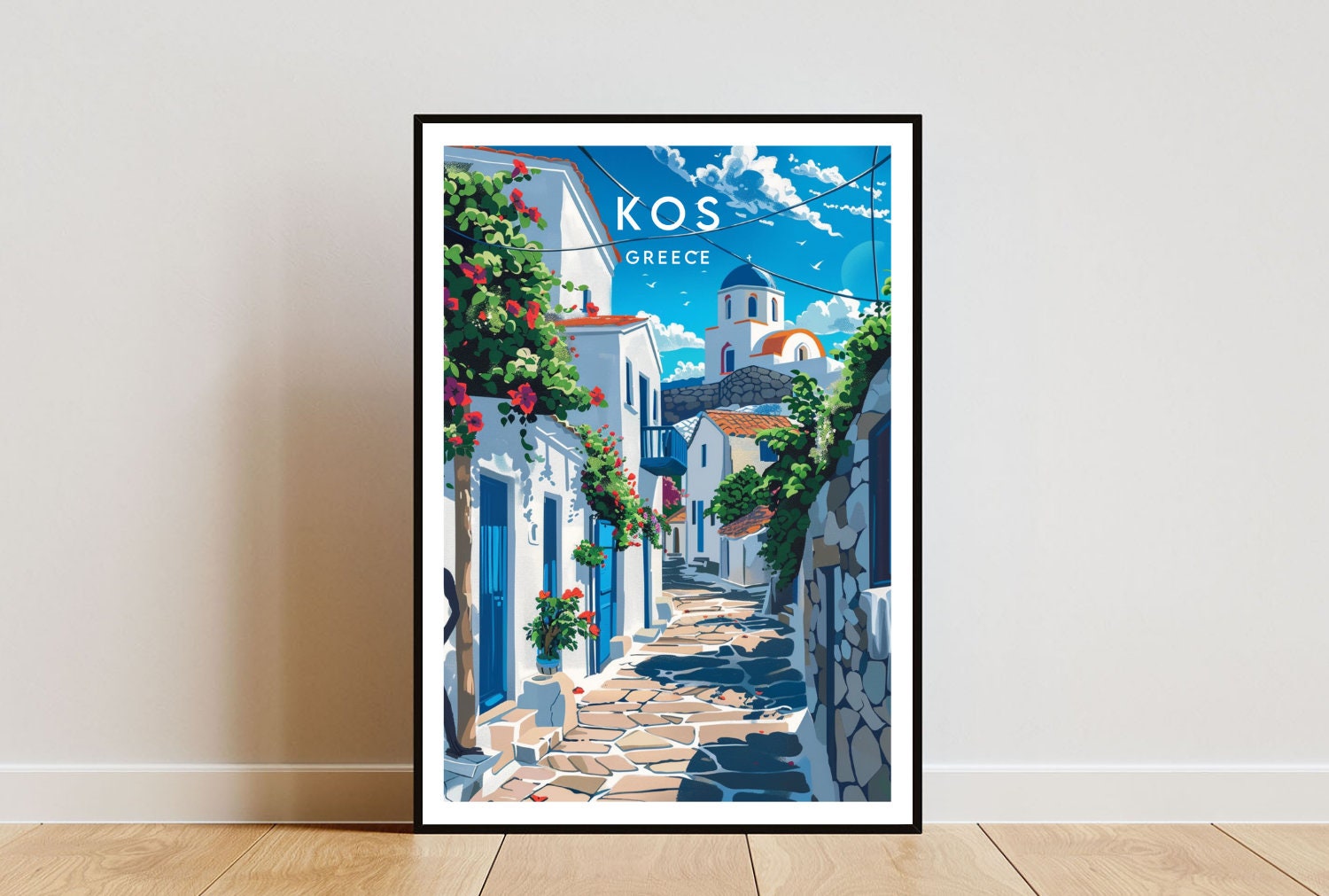 Kos Travel Print - Greece, Kos Poster, Greece Poster, Travel Wall Art ...