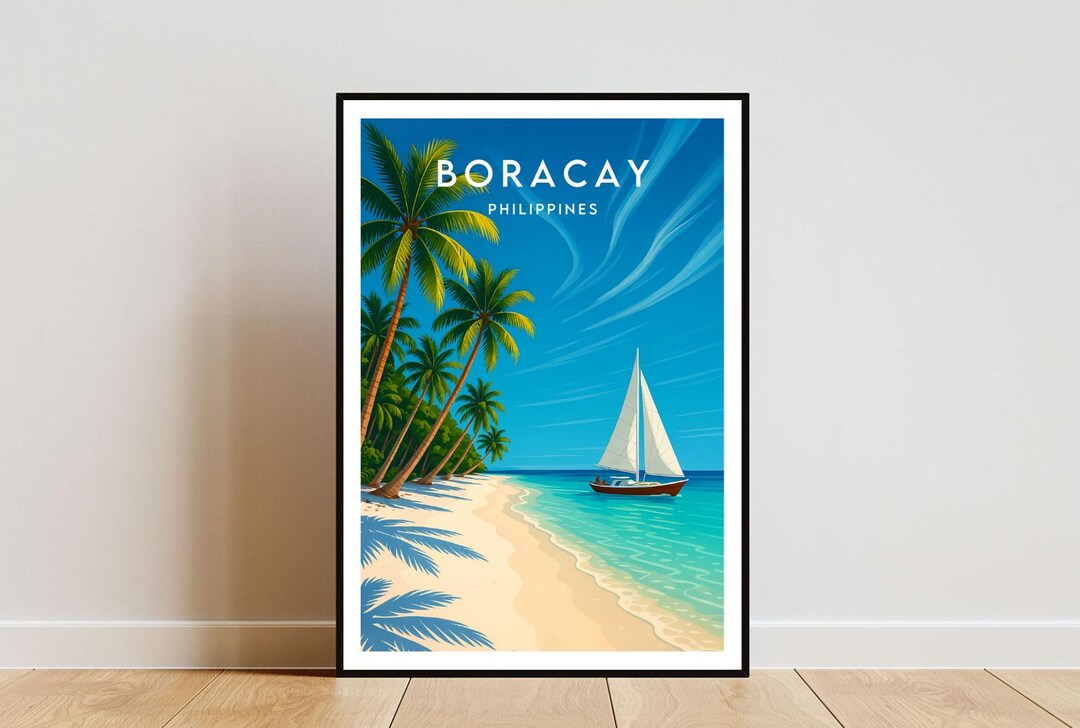 Boracay Travel Print - Philippines, Boracay Poster, Philippines Poster, Philippines Print ...