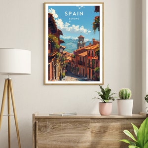 Spain Travel Print - Europe, Europe Poster, Spain Poster, Travel Wall ...