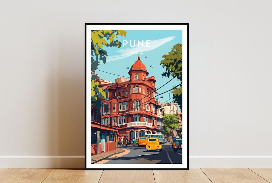 Pune Travel Print - India, Pune Poster, India Poster, Travel Wall Art ...