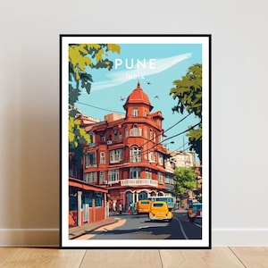Pune Travel Print - India, Pune Poster, India Poster, Travel Wall Art ...