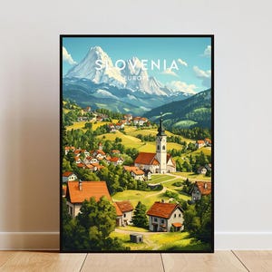 Slovenia Travel Print - Europe, Europe Poster, Slovenia Poster, Travel ...
