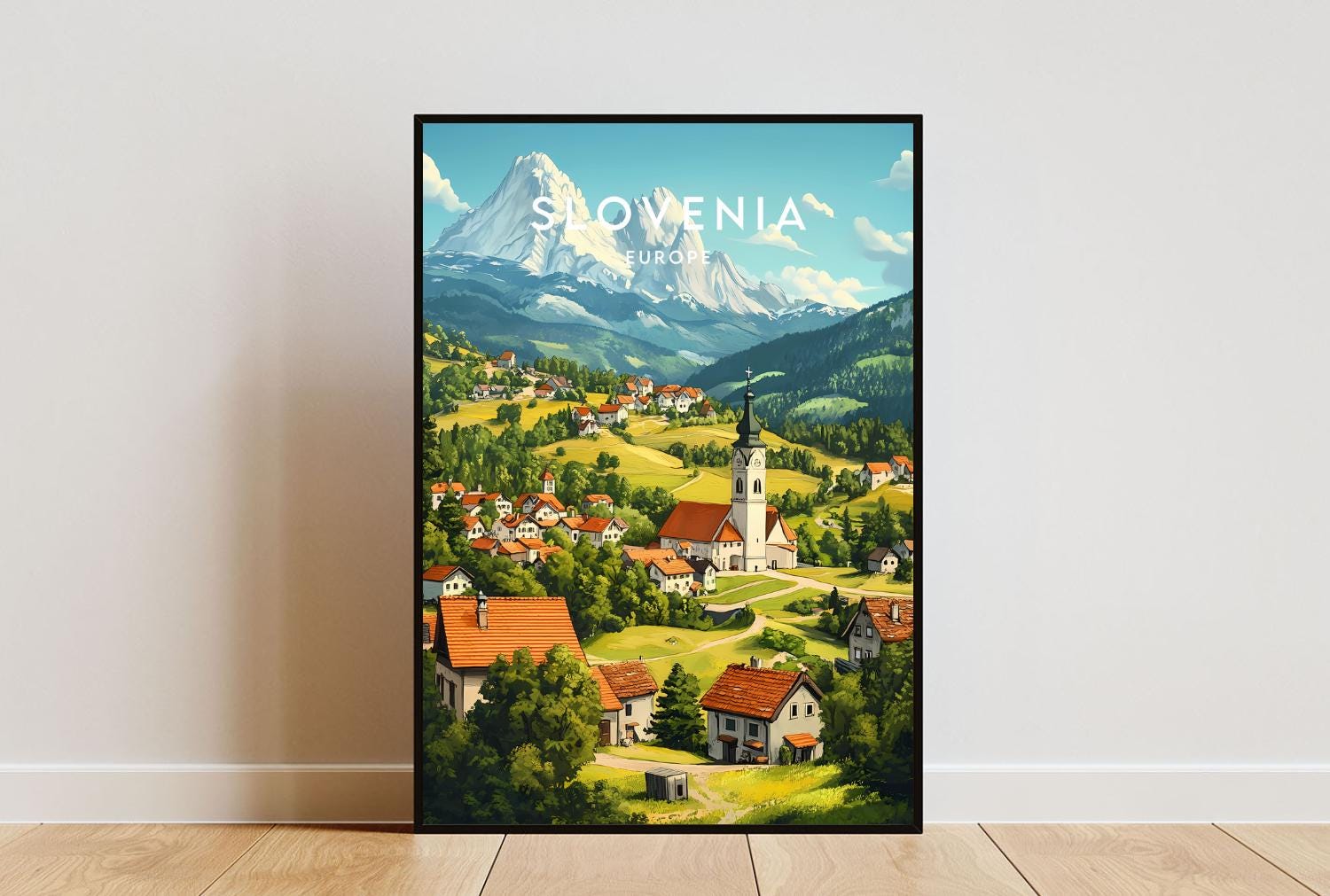 Slovenia Travel Print - Europe, Europe Poster, Slovenia Poster, Travel ...