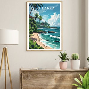 Sri Lanka Travel Print - Asia, Sri Lanka Poster, Asia Poster, Travel ...