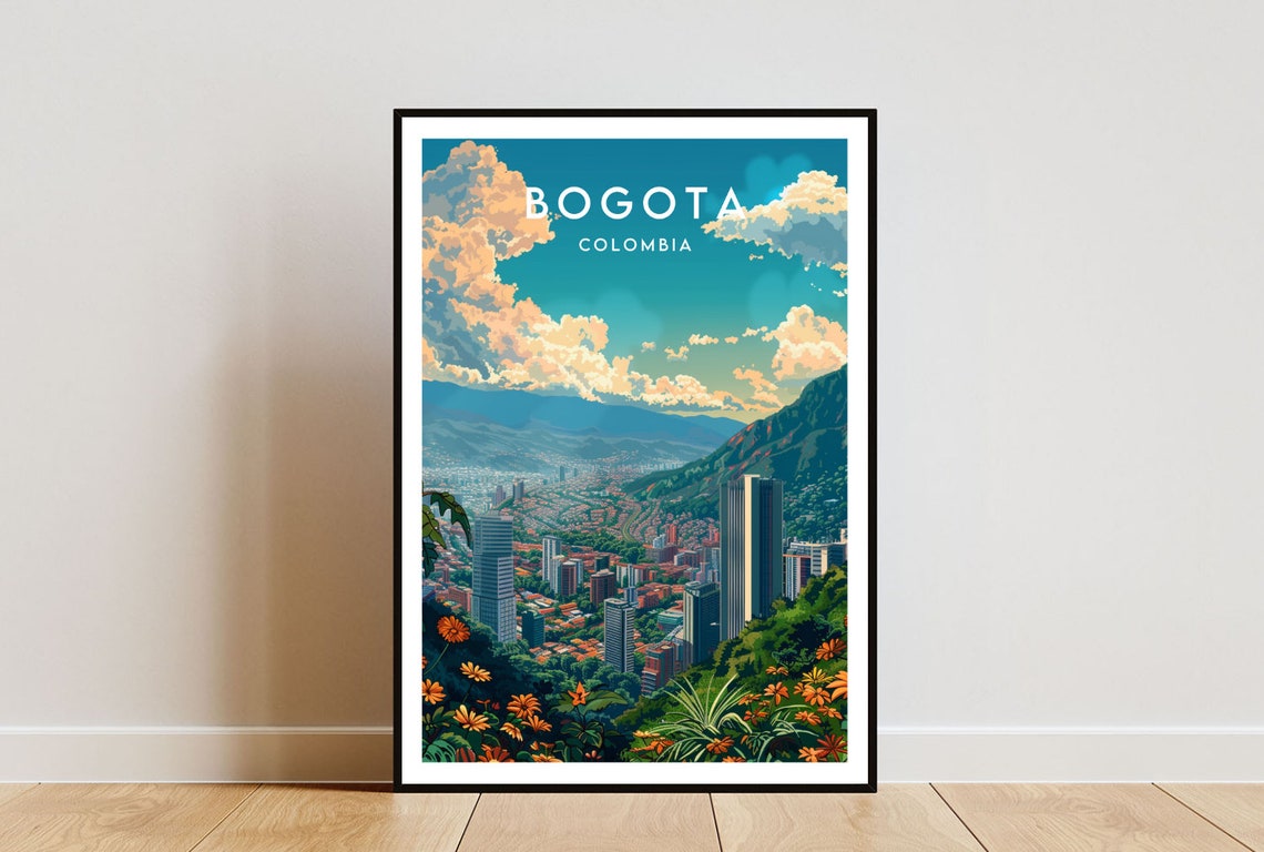 Bogota Travel Print - Colombia, Bogota Poster, Colombia Poster, Travel ...