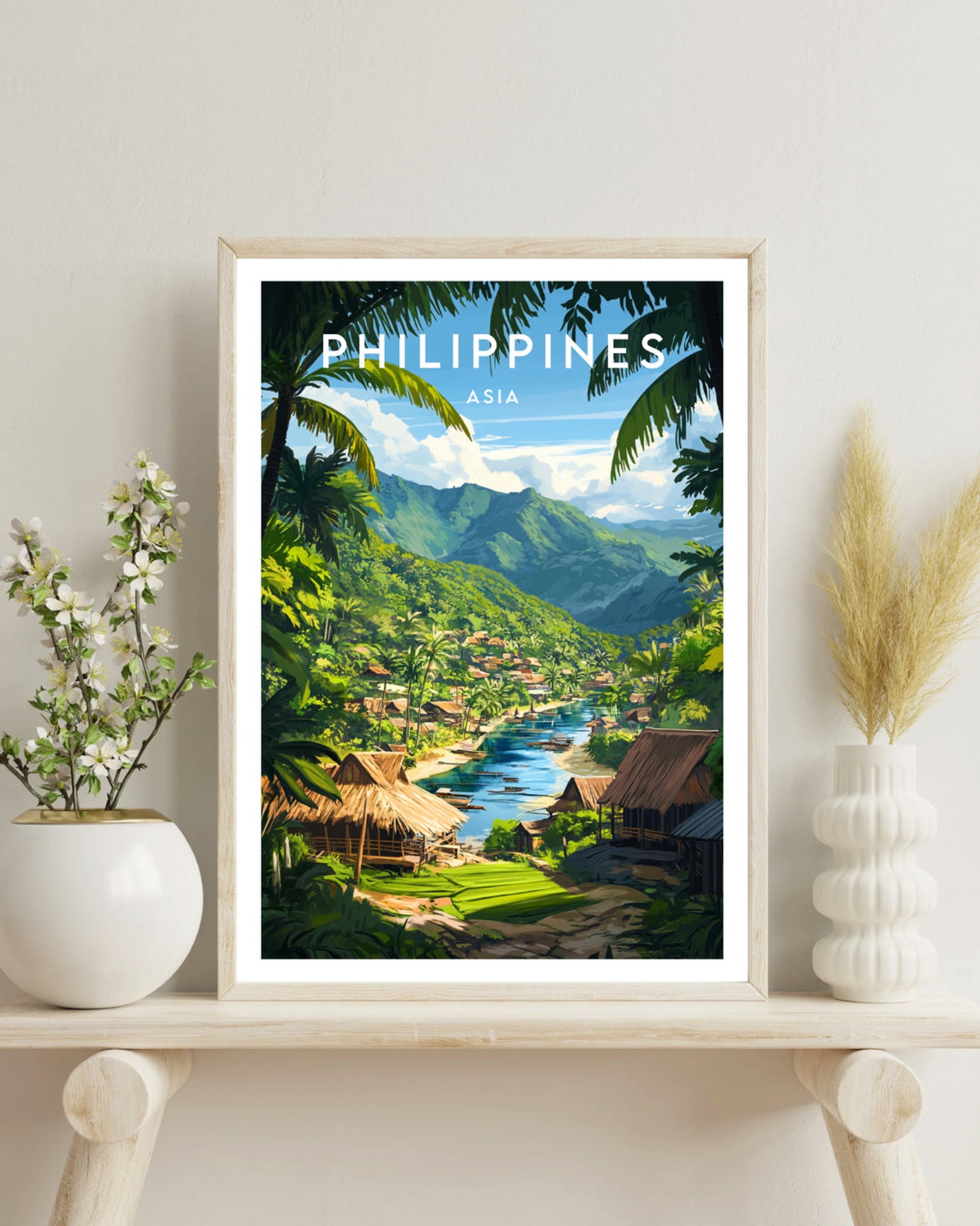 Philippines Travel Print - Asia, Philippines Poster, Travel Wall Art ...