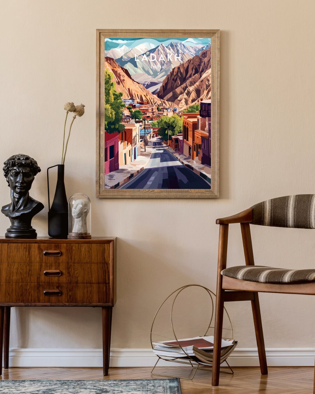 Ladakh Travel Print - India, Ladakh Poster, India Poster, Travel Wall ...