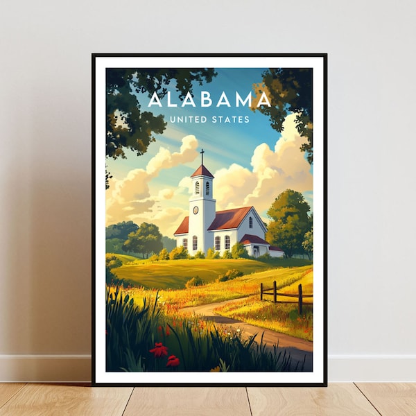 Alabama Poster - Etsy