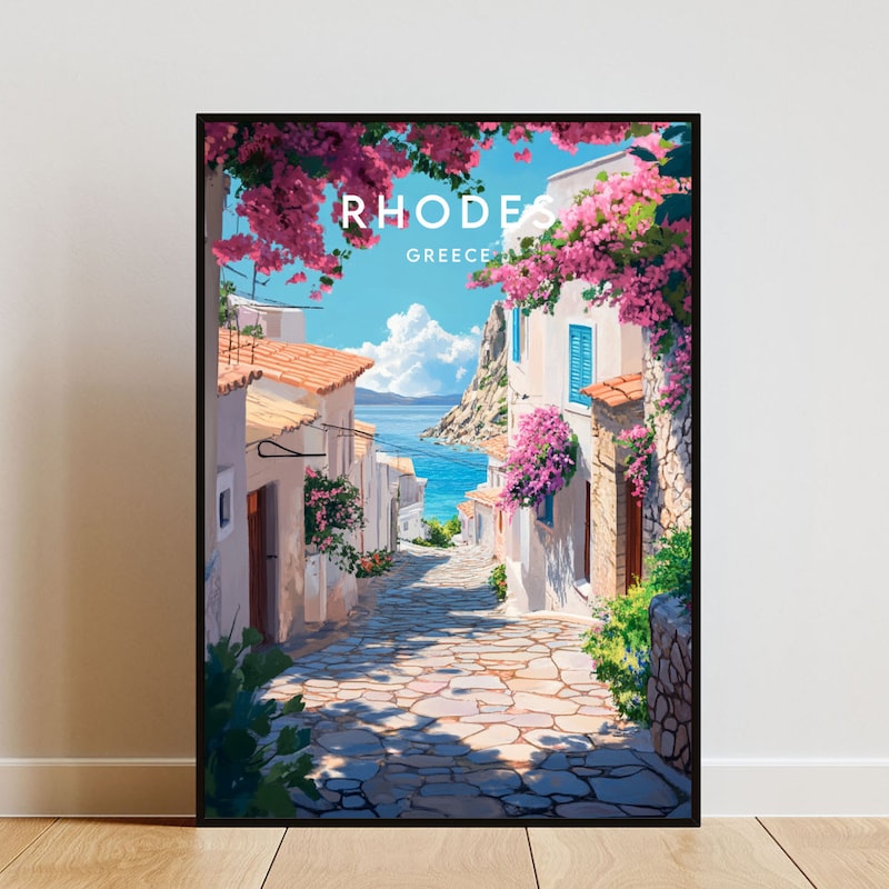 Rhodes Greece Wall Art - Etsy UK