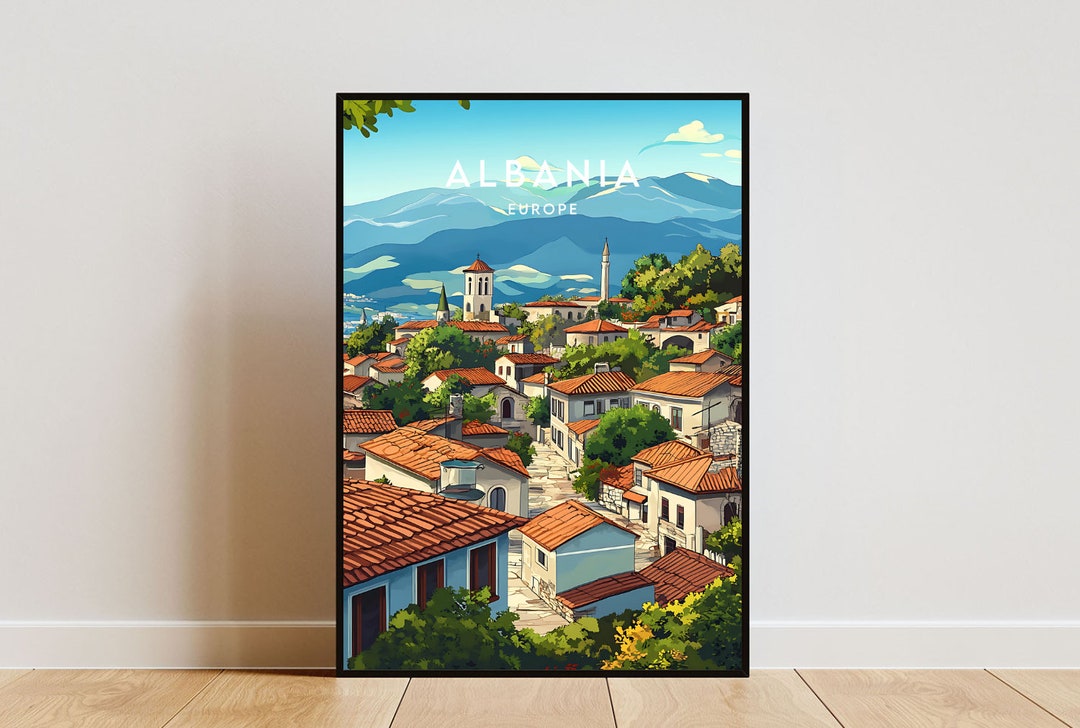 Albania Travel Print - Europe, Europe Poster, Albania Poster, Travel ...