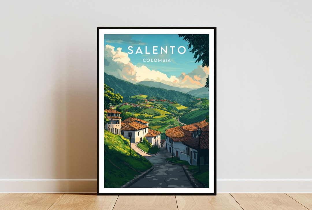 Salento Travel Print - Colombia, Salento Poster, Colombia Poster ...