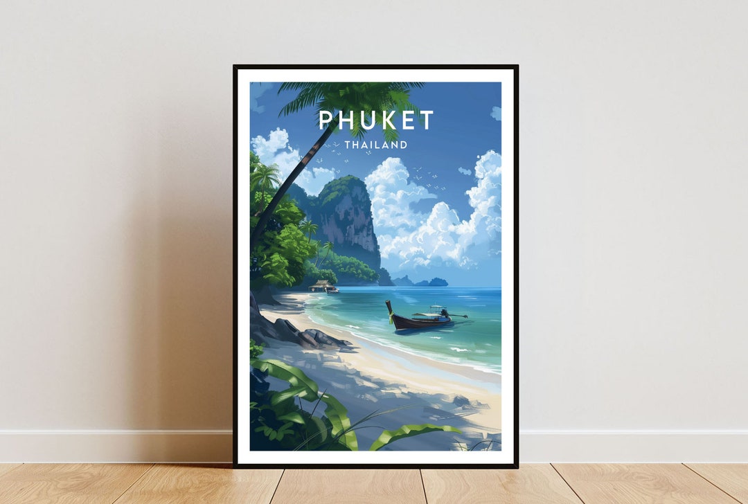 Phuket Travel Print - Thailand, Phuket Poster, Thailand Poster, Travel ...