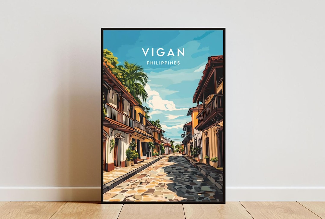 Vigan Travel Print - Philippines, Vigan Poster, Philippines Poster ...
