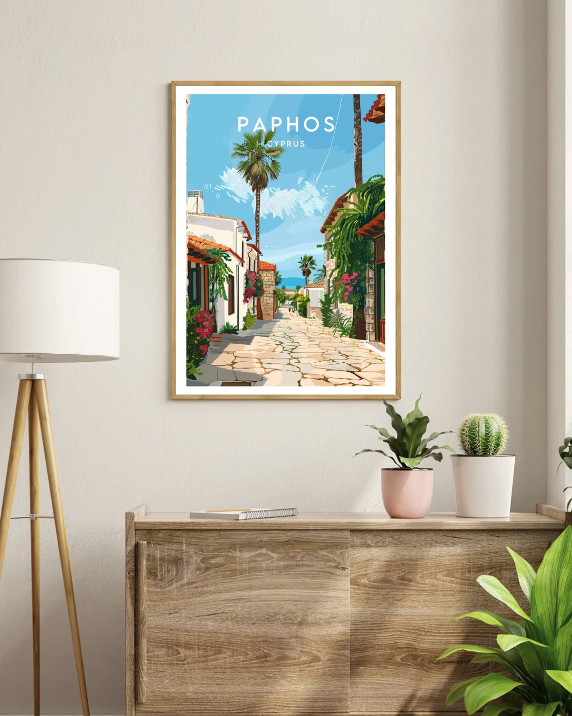 Paphos Travel Print - Cyprus, Paphos Poster, Cyprus Poster, Travel Wall ...
