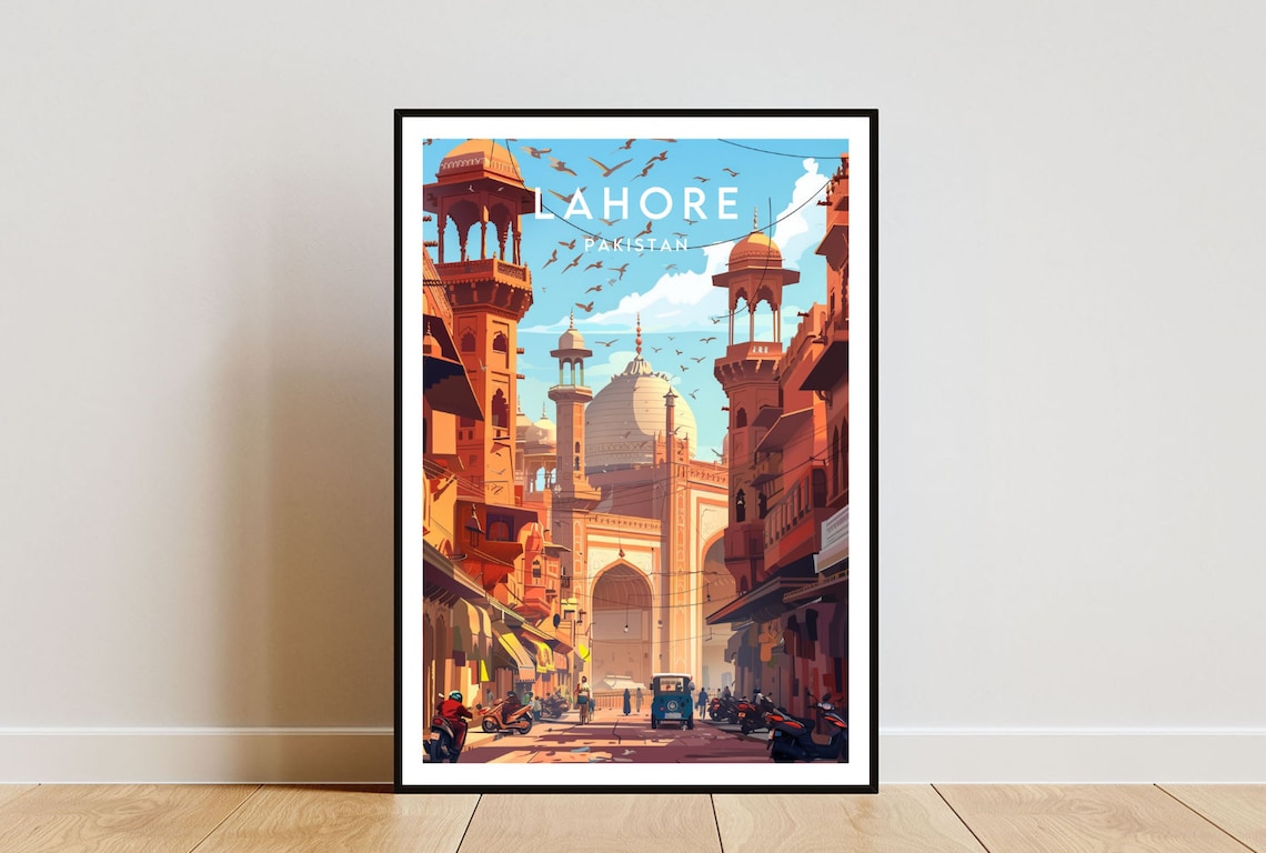 Lahore Travel Print - Pakistan, Lahore Poster, Pakistan Poster, Travel ...