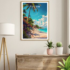 Tulum Travel Print - Mexico, Tulum Poster, Mexico Poster, Travel Wall ...