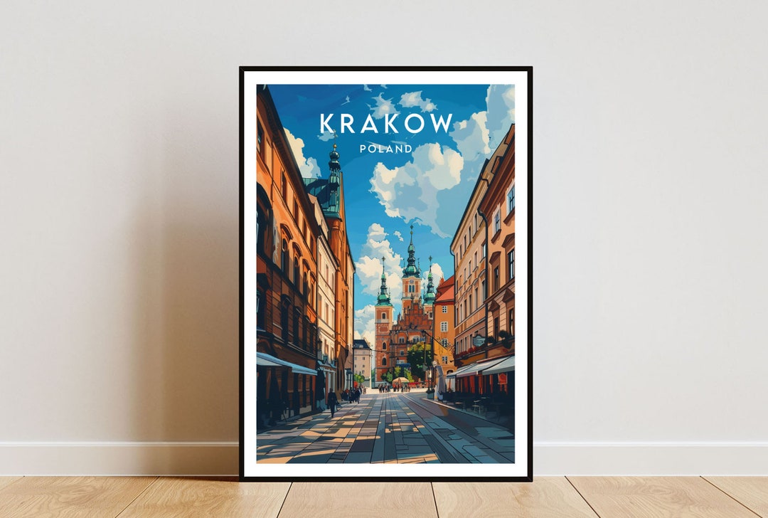 Krakow Travel Print - Poland, Krakow Poster, Poland Poster, Travel Wall ...