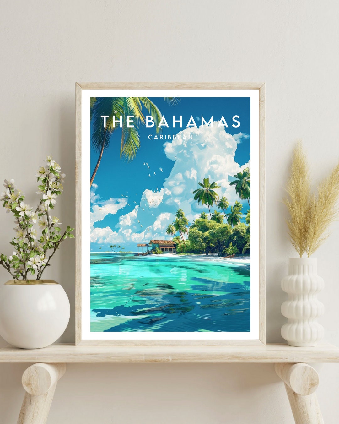 The Bahamas Travel Print Caribbean, Bahamas Poster, Caribbean Poster ...