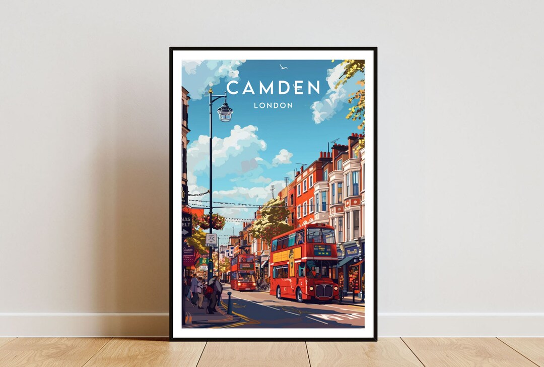 Camden Travel Print - London, Camden Poster, London Poster, Travel Wall ...