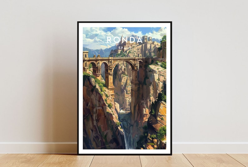 Ronda Travel Print - Spain, Ronda Poster, Spain Poster, Travel Wall Art ...