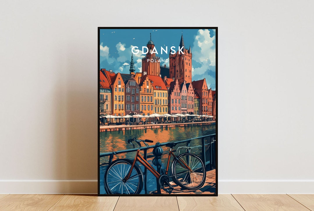 Gdansk Travel Print - Poland, Gdansk Poster, Poland Poster, Travel Wall ...