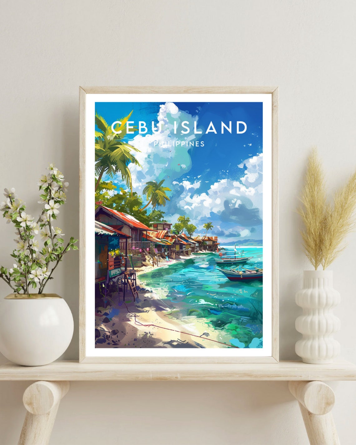 Cebu Island Travel Print - Philippines, Cebu Island Poster, Philippines ...