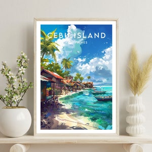 Cebu Island Travel Print - Philippines, Cebu Island Poster, Philippines ...
