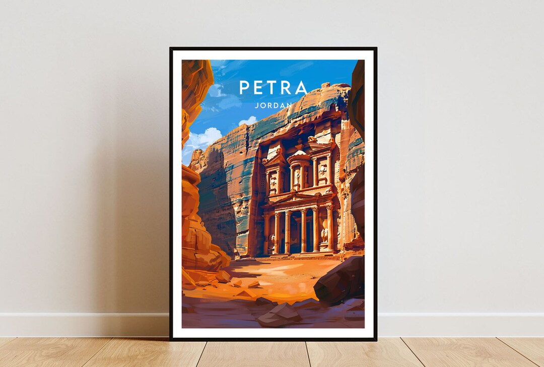Petra Travel Print - Jordan, Petra Poster, Jordan Poster, Travel Wall ...
