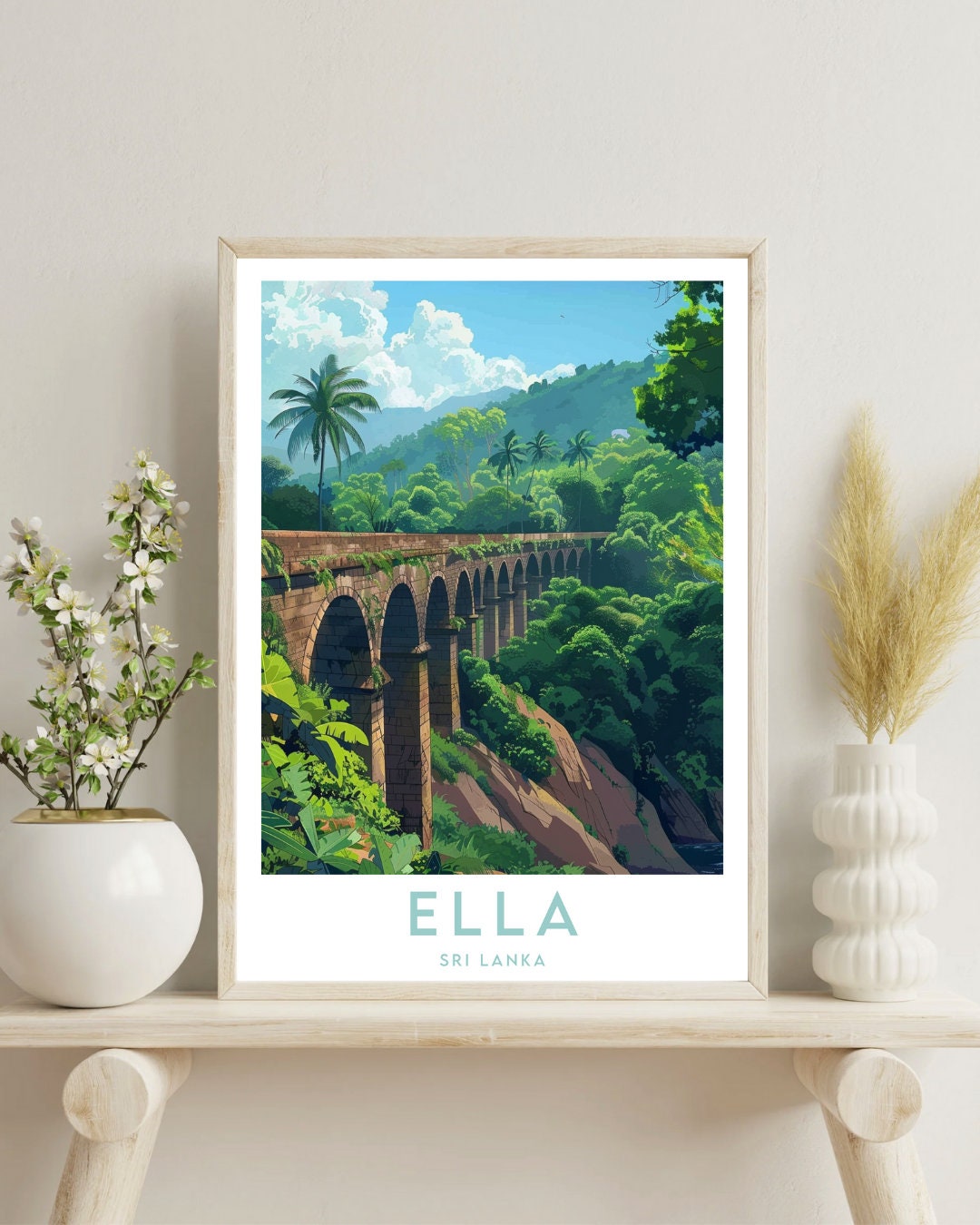 Ella Travel Print Sri Lanka, Ella Poster, Sri Lanka Poster, Travel Wall ...