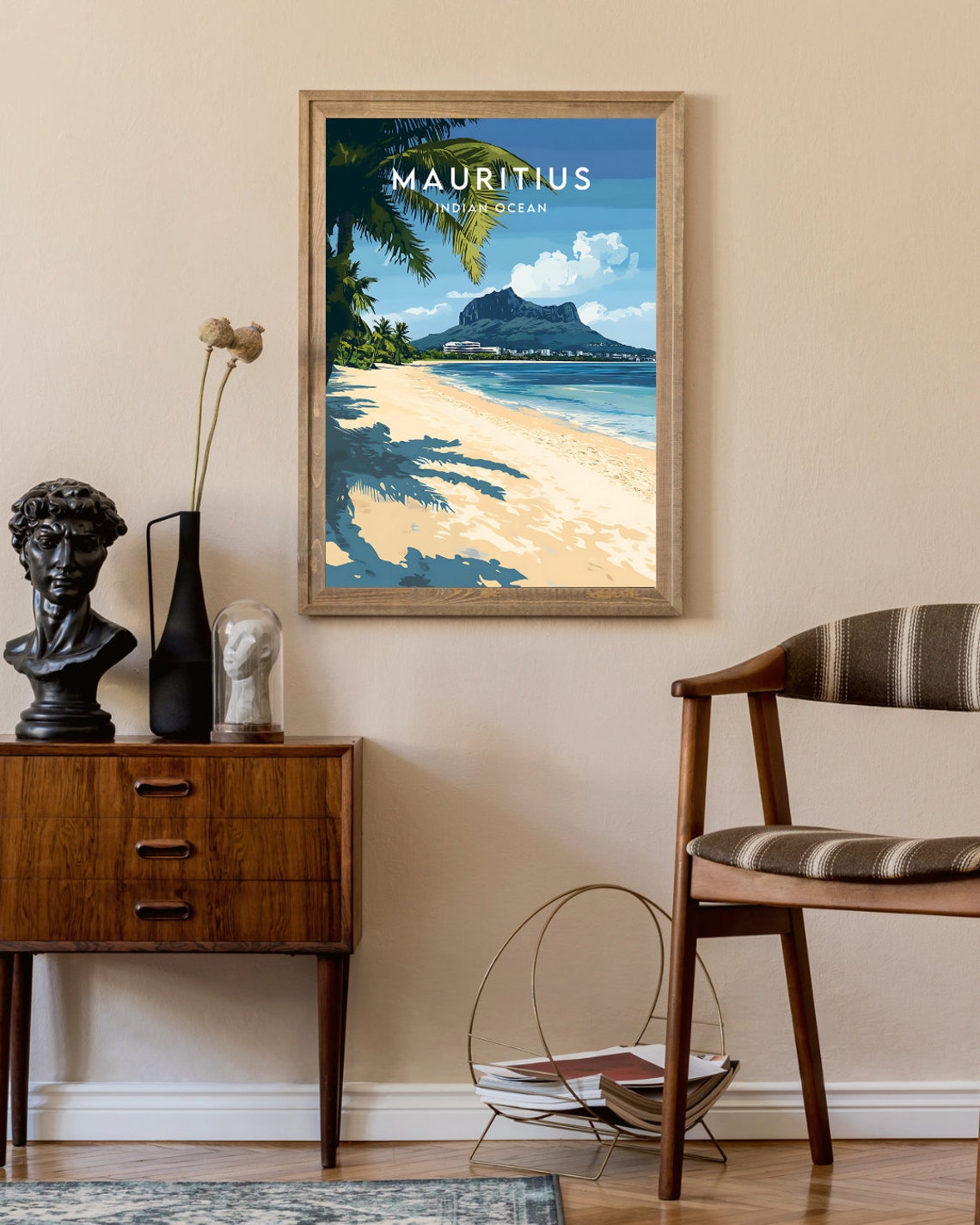 Mauritius Travel Print - Indian Ocean, Mauritius Poster, Africa Poster ...