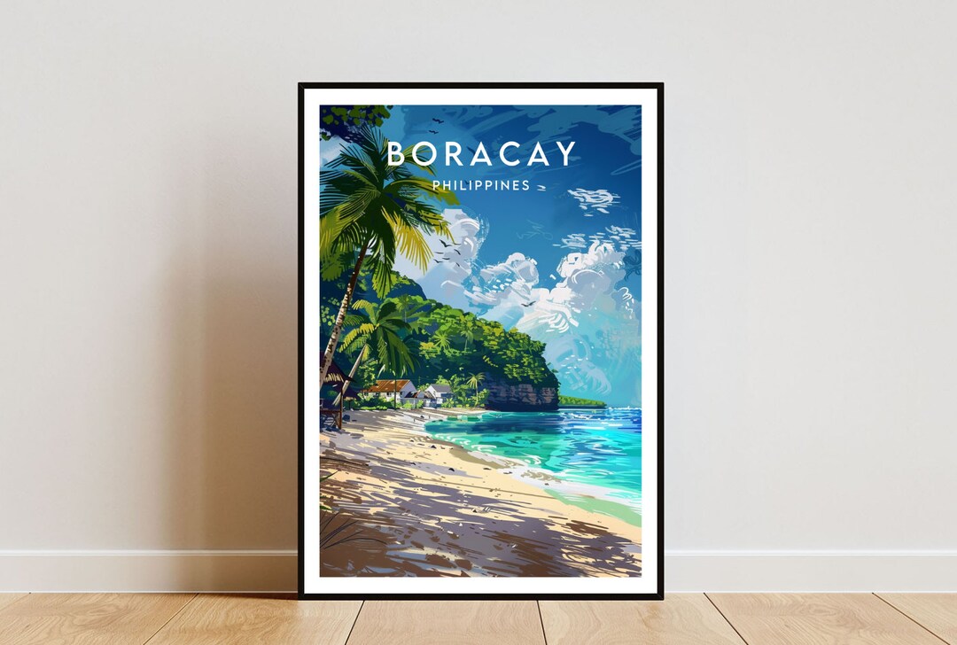 Boracay Travel Print - Philippines, Boracay Poster, Philippines Poster ...