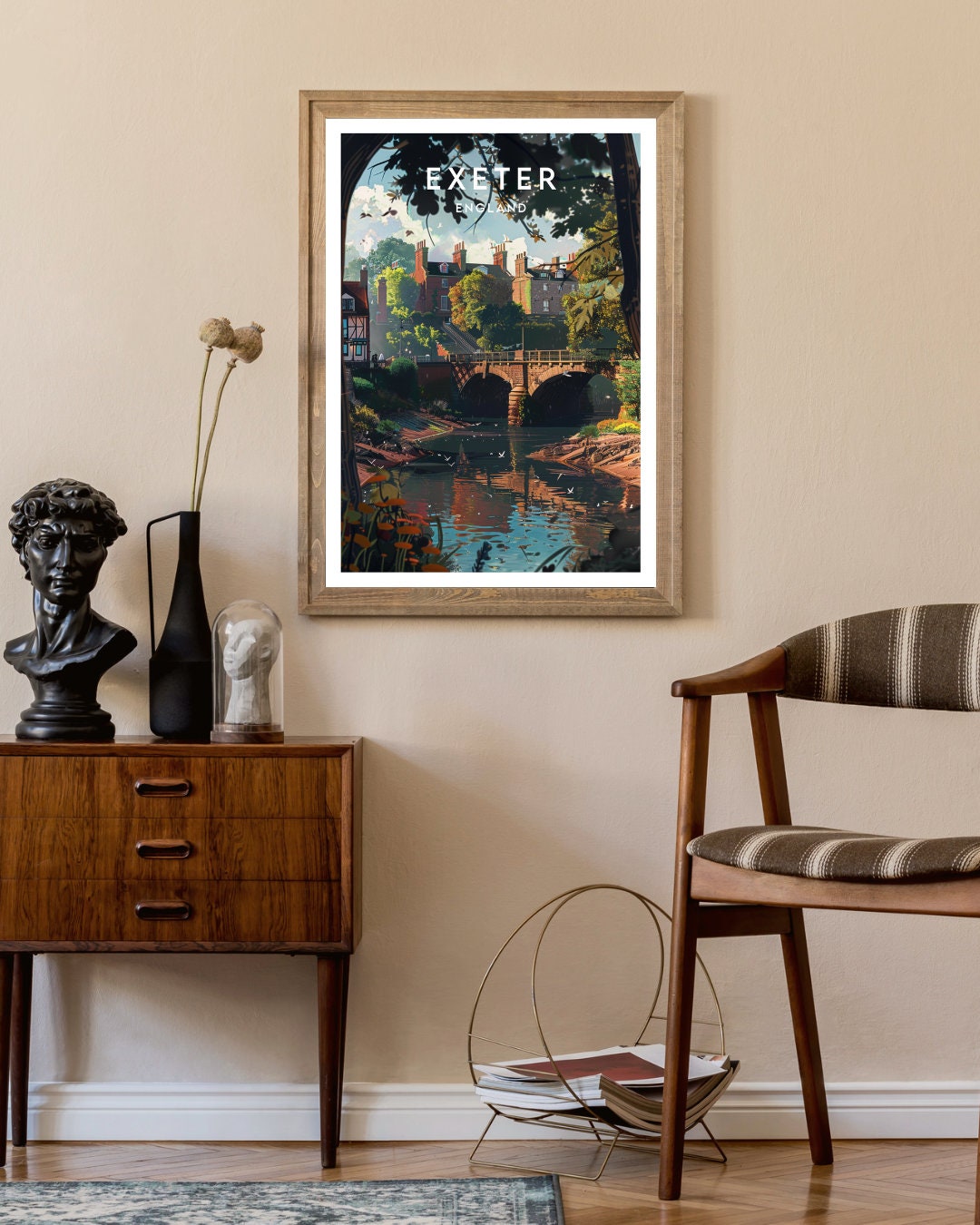 Exeter Travel Print - England, Exeter Poster, England Poster, Travel ...