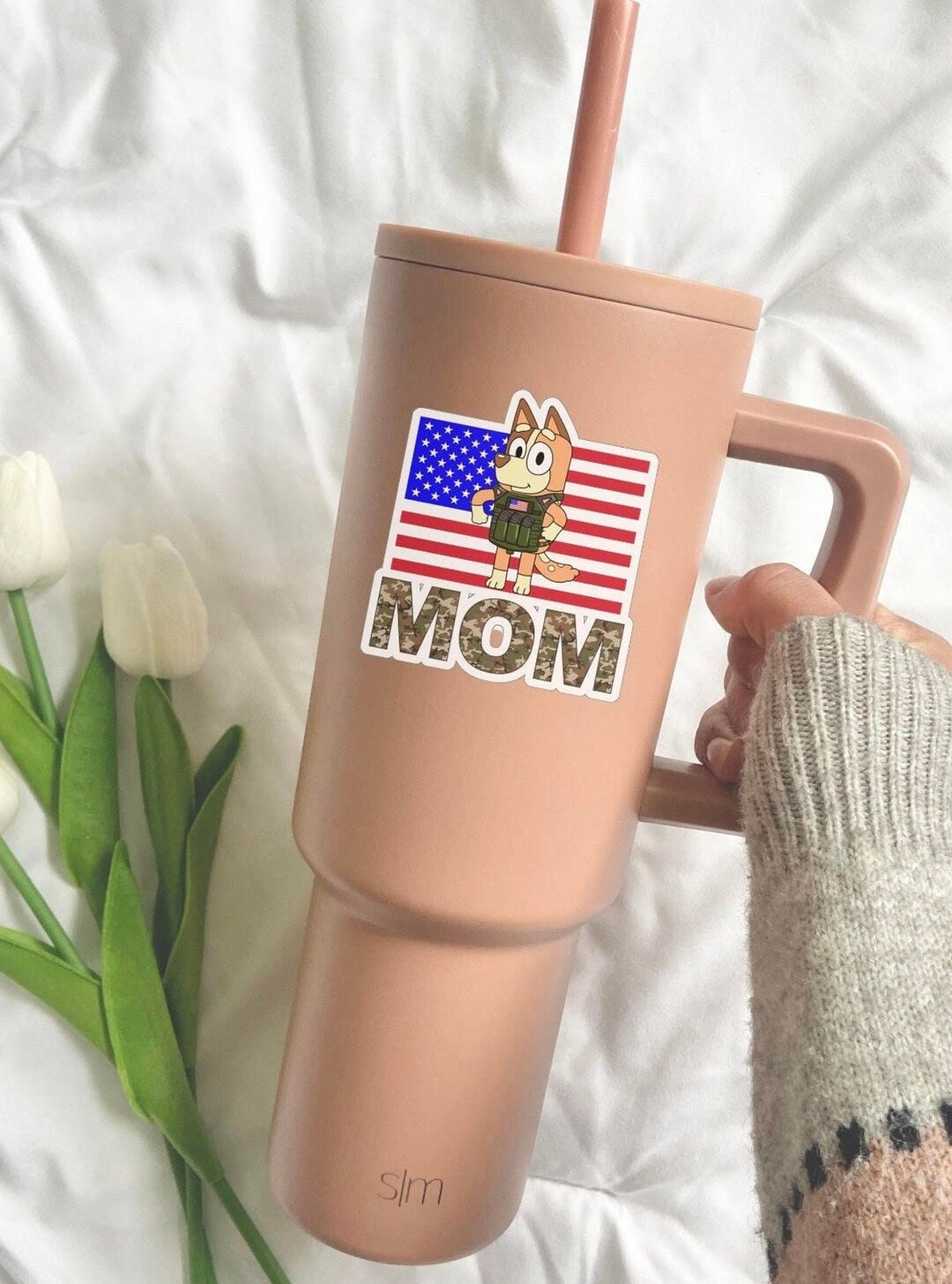 Bluey Stickers One Piece Sticker Chilli Heeler Bluey Army Mom Soldier ...