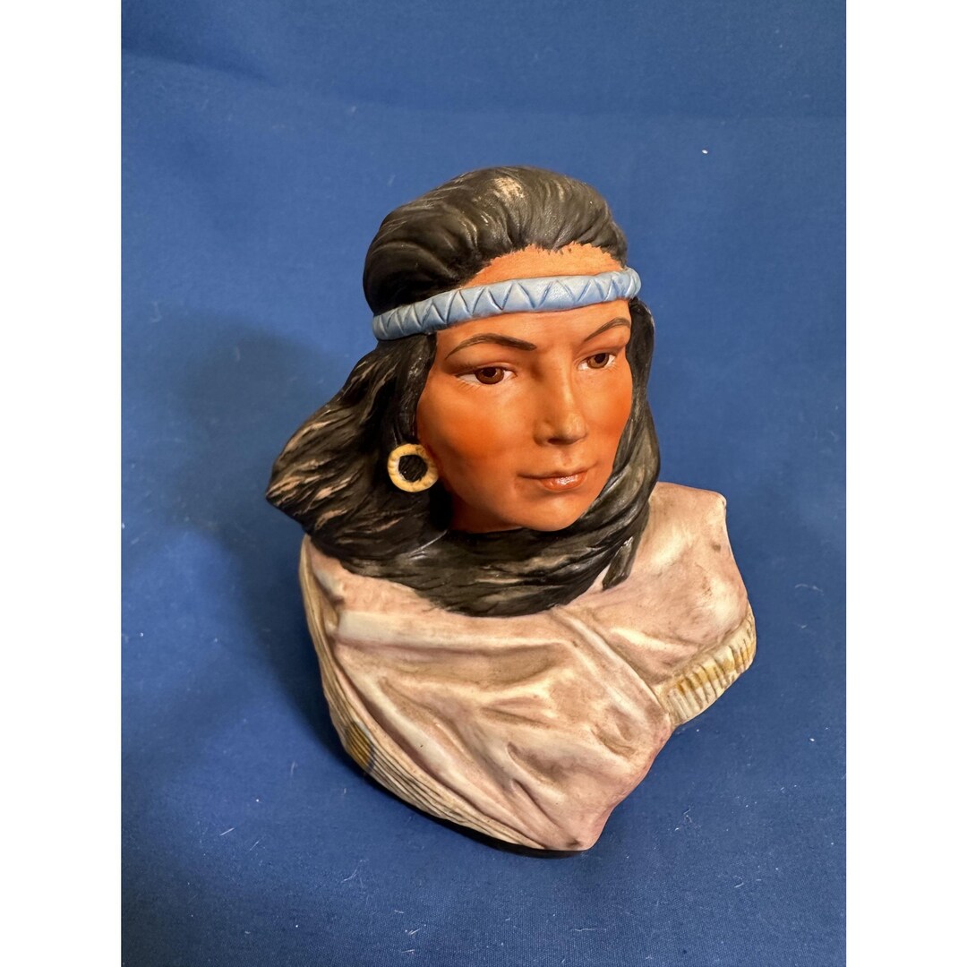 Sacajawea Porcelain Bust Figure Artist Gregory Perillo 1984 258/1500 - Etsy
