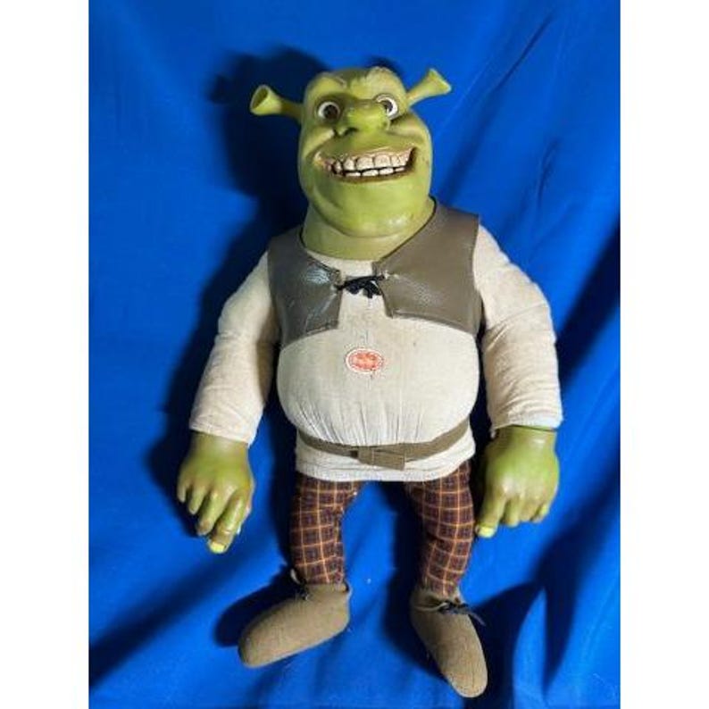 Shrek 2 Talking Plush Doll 15 Inches W Hard Head/hands Working 2004 - Etsy