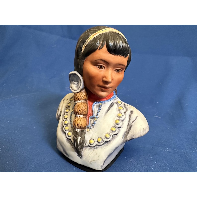 Gregory Perillo 258/1500 Vintage 1984 Minnehaha Bust Native American ...