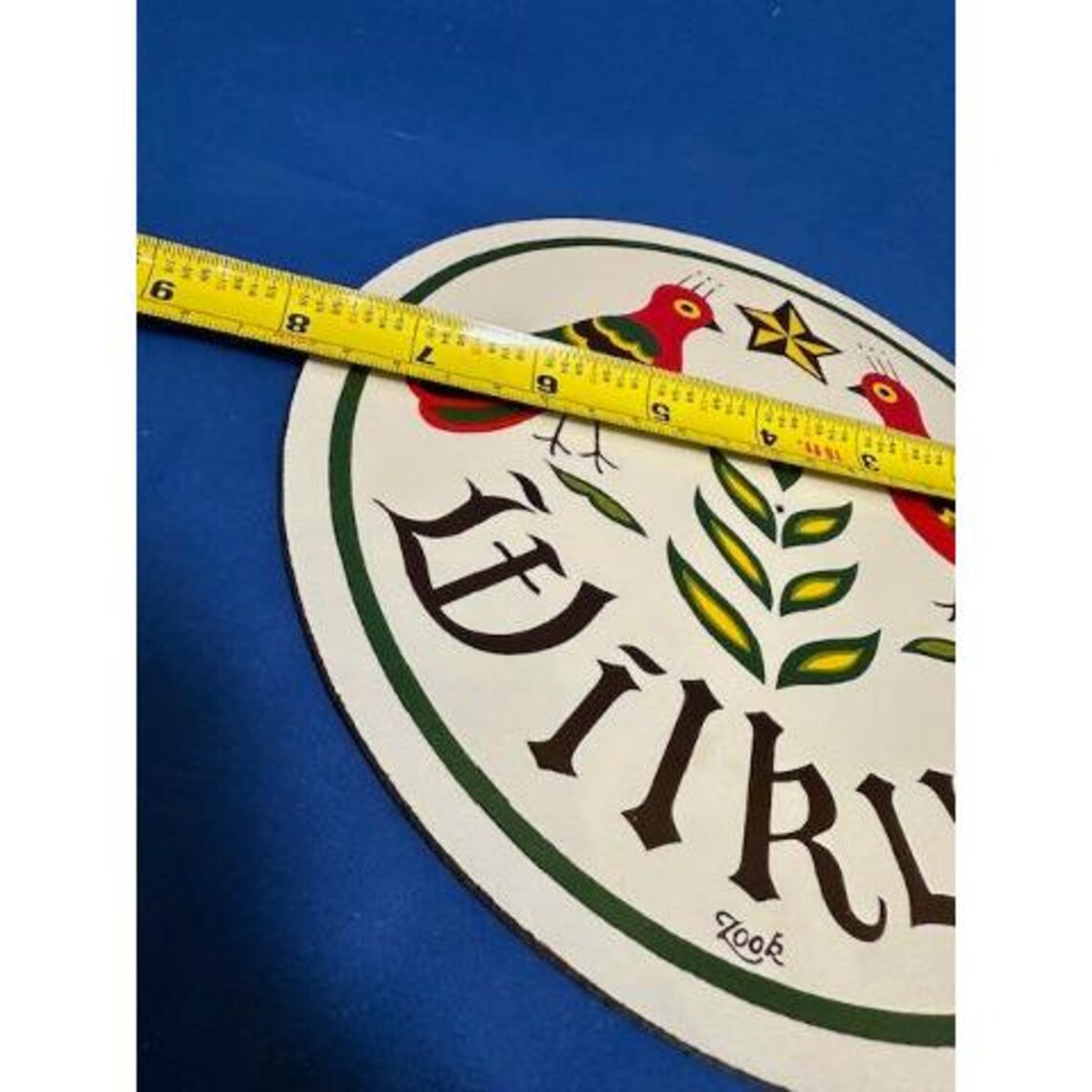 Amish Hex Sign Barn Wall Hanging Farmhouse Decor Birds Star Jacob Zook ...