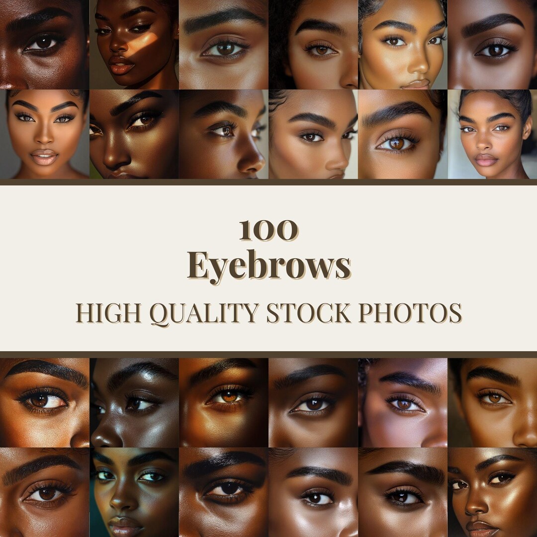 100 Diverse Women Microblading Eyebrows Stock Photo Bundle | Beauty ...