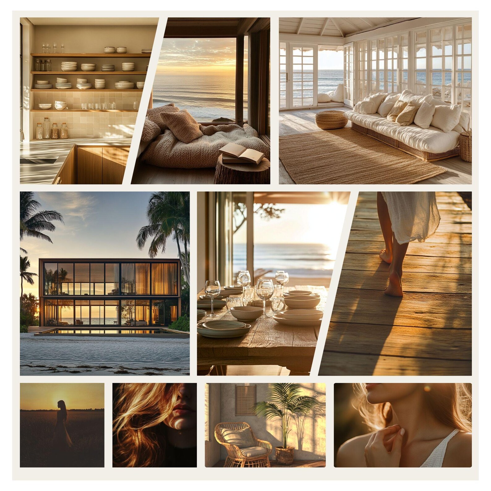 100 Golden Hour Stock Photo Bundle | Beach Sunset Aesthetic | Faceless ...